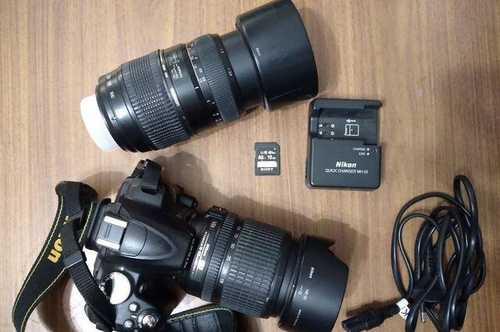 Фотоаппарат Nikon d3000 + объективы