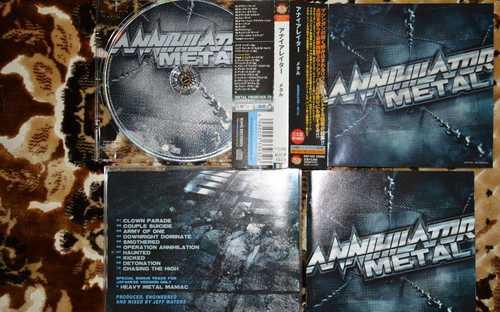 Annihilator-Metal obi+sticker 1-st press japan cd