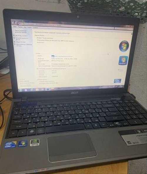 Ноутбук acer aspire 5745g core i3