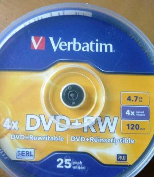 Новые Verbatim болванки DVD+RW