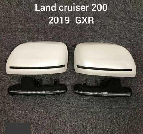 Корпуса зеркал GXR белые для Land Cruiser 200