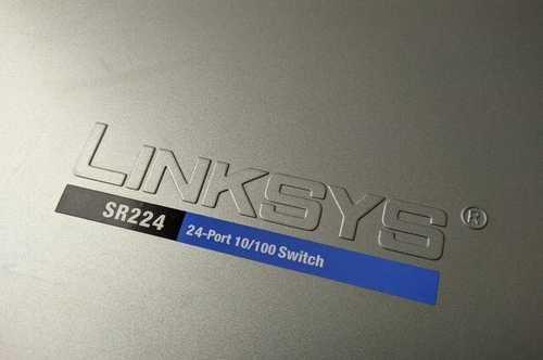 Коммутатор linksys SR224 24 порта Ethernet 10/100
