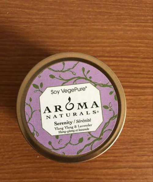 Ароматическая свеча aroma naturals США