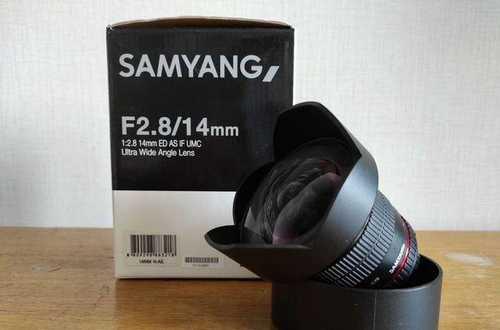 Объектив Samyang MF 14mm f2.8 Nikon F