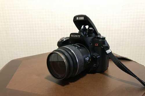 Зеркальный фотоаппарат Sony A500, объектив 18-55
