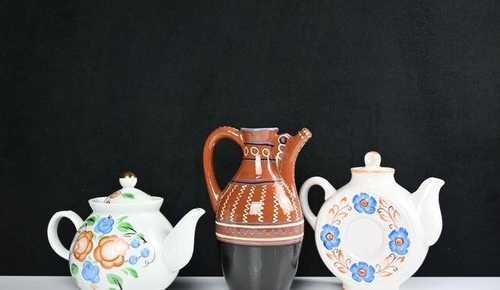 Кувшин керамика и заварочный большой чайник СССР