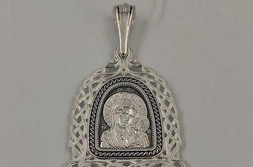 Нательная православная иконка из серебра, 216