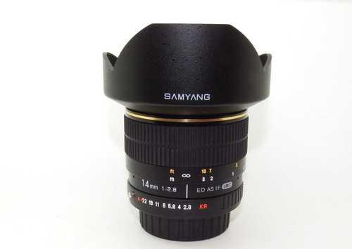 Samyang 14mm f/2.8 ED AS IF UMC для Pentax новый