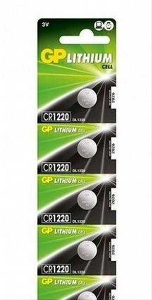 Батарейка CR1220 GP BL5 3V Lithium Оригинал оптом