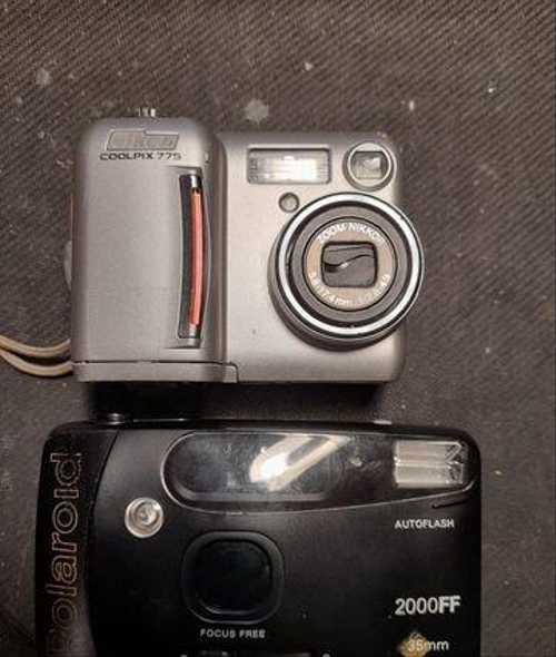 Фотоаппараты Nikon coolpix 775 и Polaroid 2000 FF