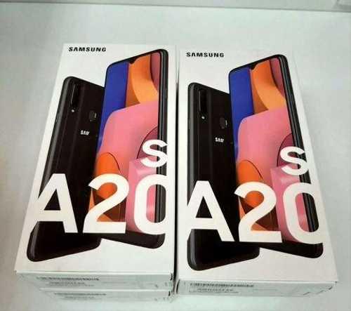 Смартфон Samsung A20S 32GB, Black, рст