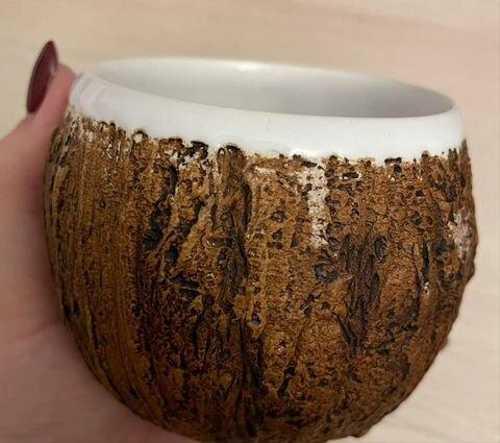Керамическая пиала в виде кокоса
