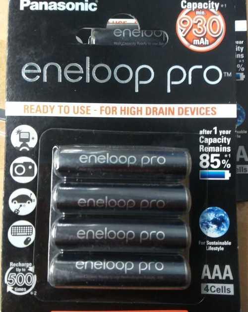 Аккумулятор AAA Panasonic Eneloop Pro 930mAh