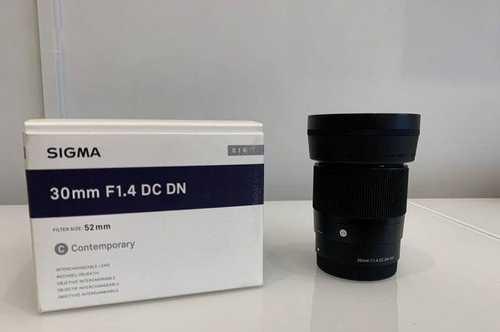 Обьектив Sigma 30mm f/1.4 DC DN Sony E