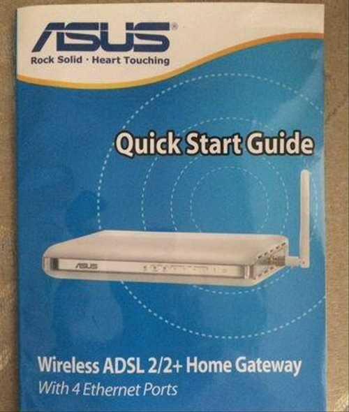 Asus wireless adsl 2/2+ home gateway wl-am604g