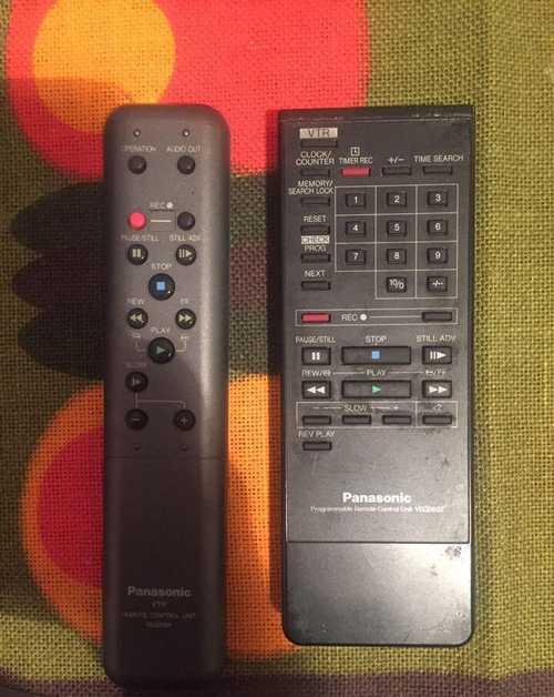 Пульты для Panasonic svhs и VHS. Оригиналы