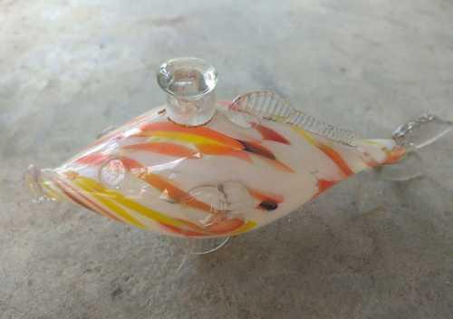 Штоф Рыбка из цветного стекла
