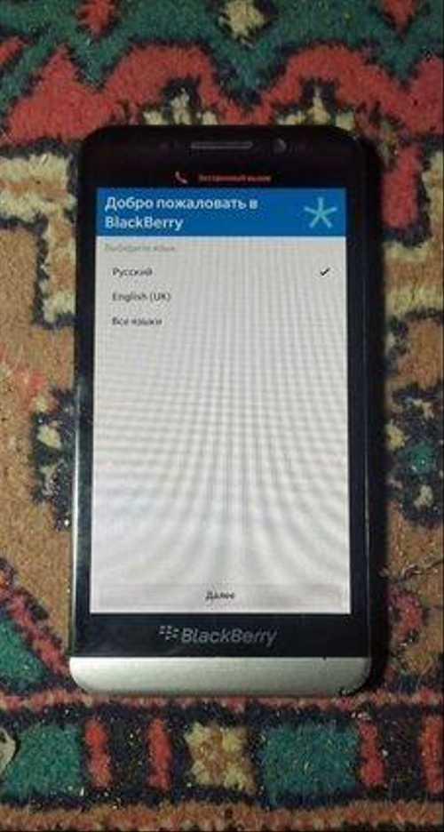 Телефон BlackBerry Z30