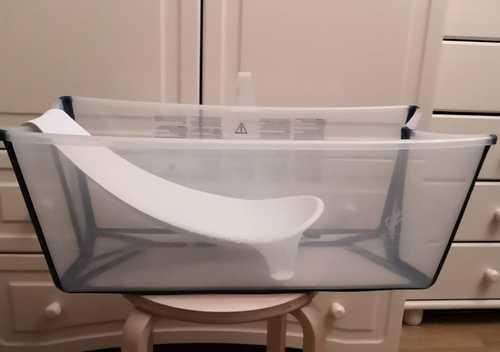 Детская ванна Stokke Flexi Bath+вкладка для малыша