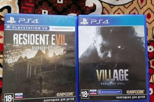 Resident evil 7 и Resident Evil 8 Village PS4