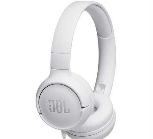 Наушники с микрофоном (гарнит.) JBL Tune 500 белые
