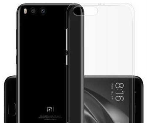 Чехол накладка Xiaomi Mi6 Силикон Прозрачный и др