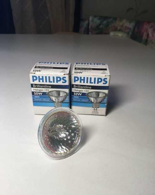 Лампа галогенная philips 50W GU5.3 12V 36D