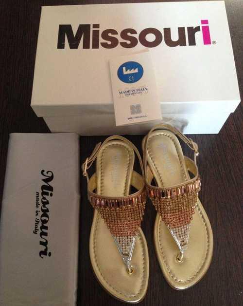 Новые Босоножки Missouri Италия кожа размер 33 EUR