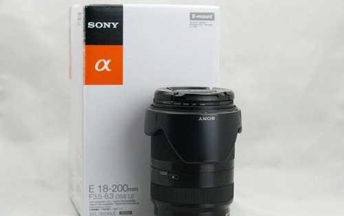 Объектив Sony E,18-200mm f/3.5-6.3 SEL-18200LE
