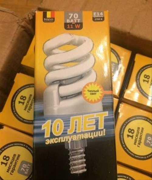 Лампа энергосберегающая е14
