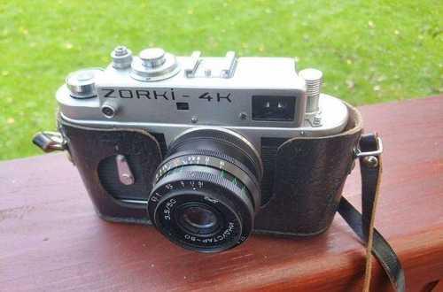 Плёночный фотоаппарат Зоркий 4К, Zorki 4k