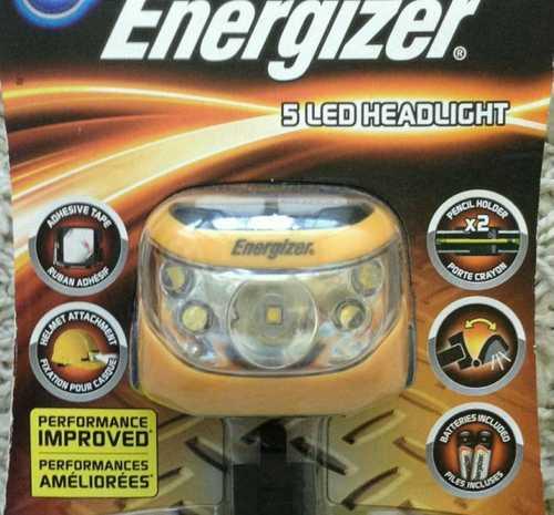 Налобный фонарь energizer 5 led headlight