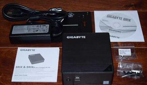 Мини-пк (неттоп) Gigabyte Brix i7-7500u/16gb/256gb