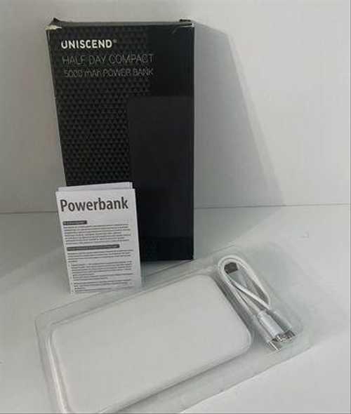 Новый Power bank Uniscend Half Day Compact 5000mAh