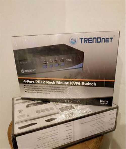 4-портовый переключатель KVM trendnet TK-401R