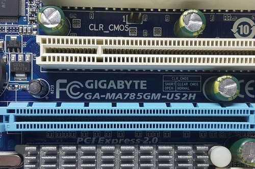 AM2+ gigabyte GA-MA785GM-US2H (AMD 785G)(DDR2) б/у