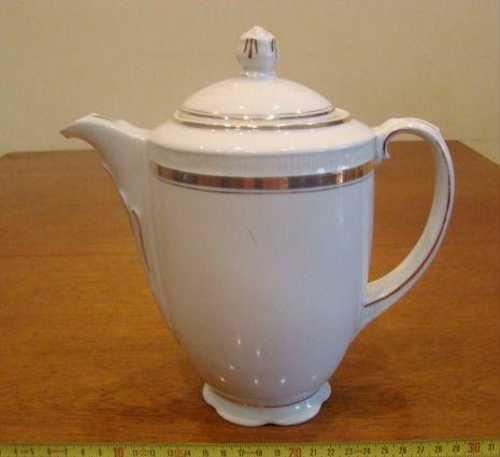 Чайник Кофейник фарфоровый довоенный, Польша