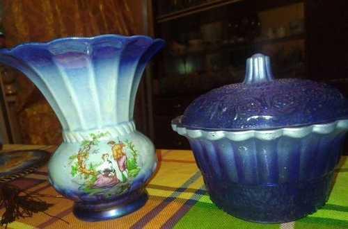 Маленькая вазочка керамическая