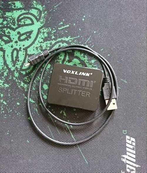 Voxlink hdmi 4K splitter (сплиттер) 1 вход 2 выход