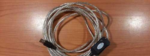 Активный кабель удлинитель USB 5 м