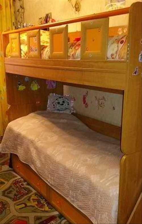 Детская двухъярусная кровать (Сканд-Мебель)
