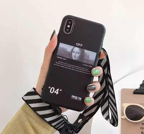 Чехол off-white для iPhone 7/8/x/xs