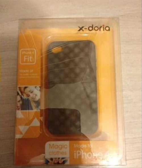 Чехол X-doria Diamond Cases для iPhone 4 чёрный