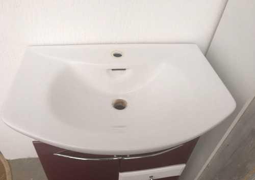 Тумба для ванной с раковиной и шкафом