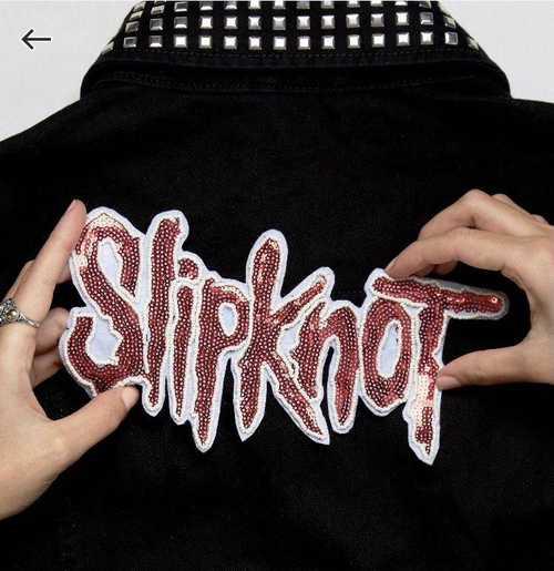 Нашивка Slipknot из бисера