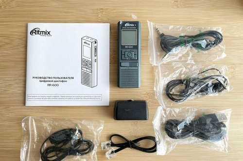 Новый цифровой диктофон Ritmix RR-600 2гб 135 ч