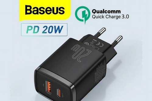 USB-C + USB 20W Быстрая Зарядка / QC / PD