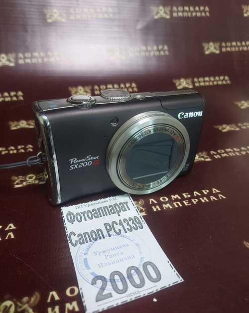 Фотоаппарат canon power shot SX200 IS PC1339
