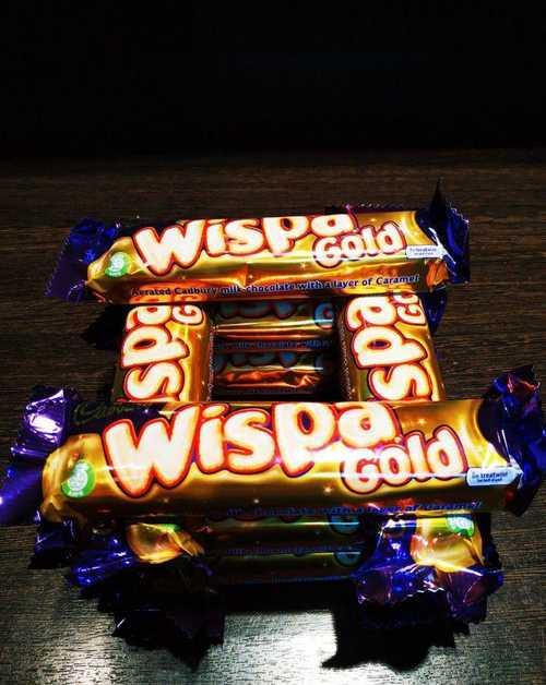 Wispa Gold - шоколадный батончик с карамелью
