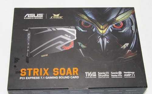 Звуковая карта asus Strix Soar PCI-E б/у